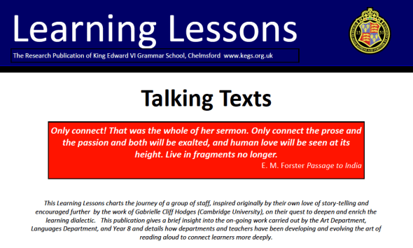 Learning Lessons: Talking Texts; Reading with the Ear – teacherhead