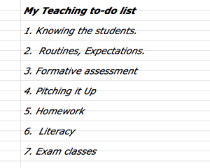 My Teaching To-Do List. – teacherhead