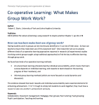 Teaching and Learning Research Summaries: A collection for easy access ...