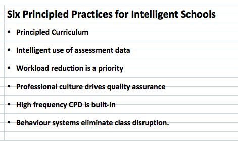 Six principled practices for intelligent schools: – teacherhead