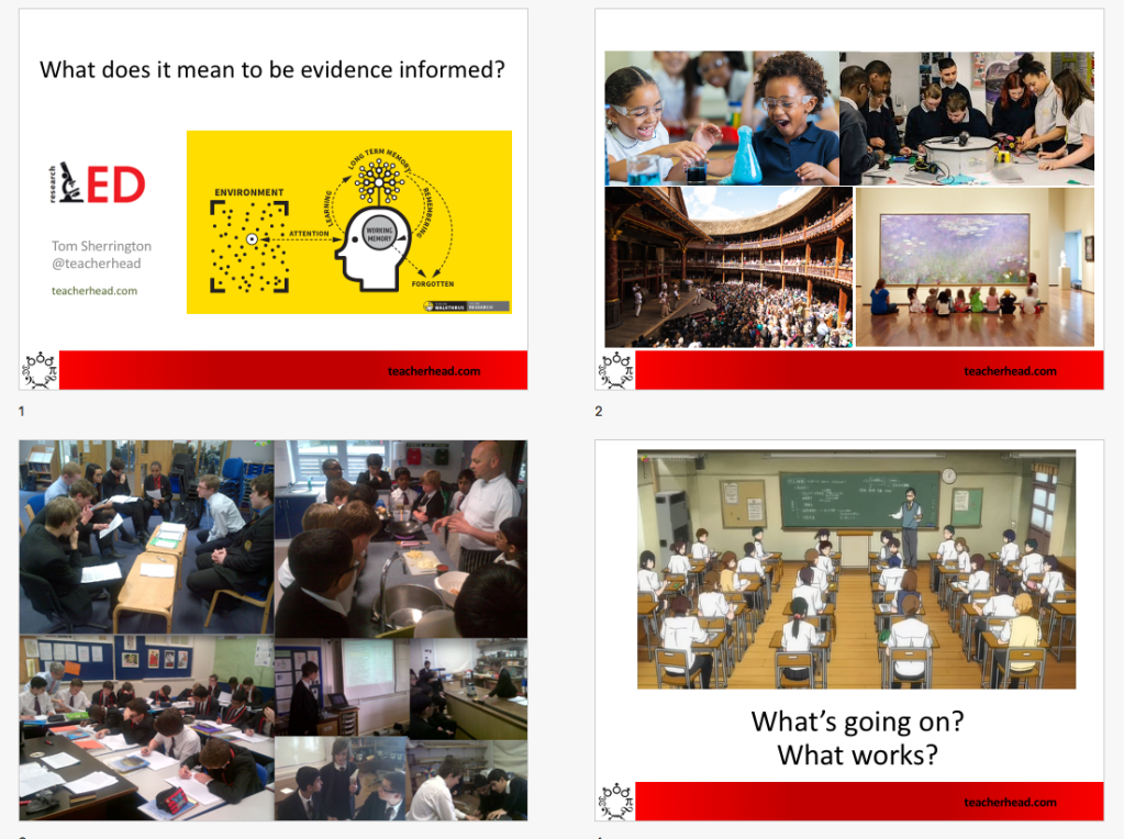 Evidence-Informed Teaching: The learning model matters more than the ...