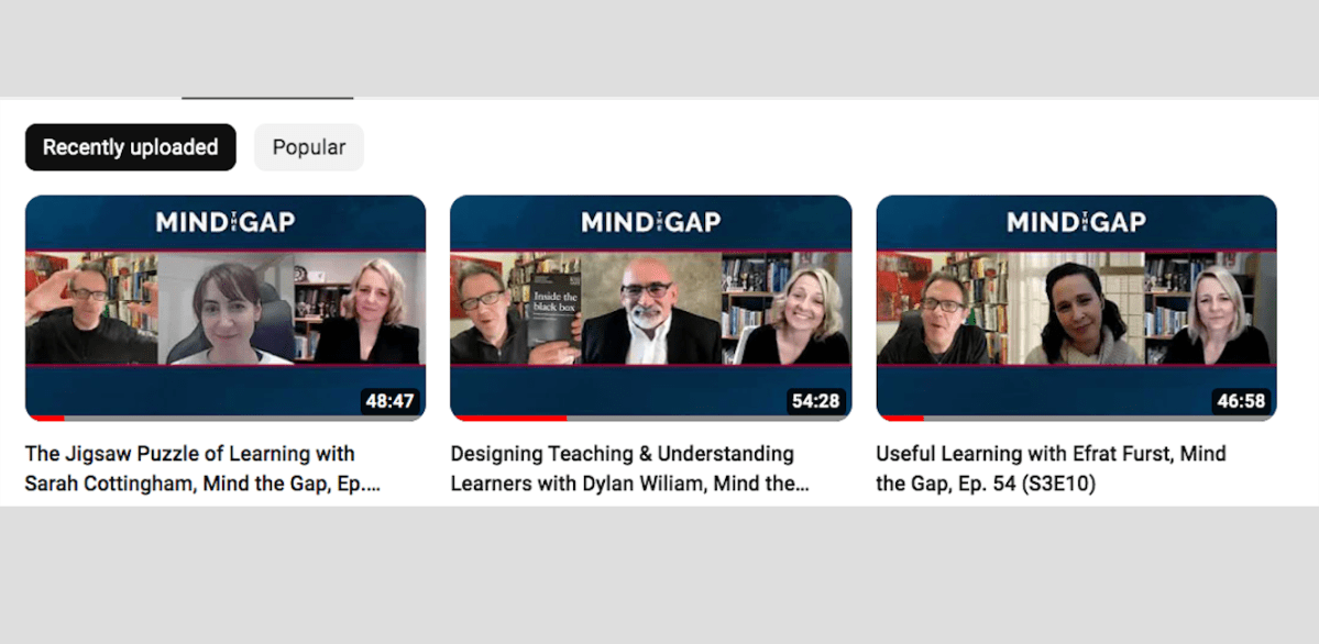 A trio of #MindtheGap genius: Furst, Wiliam, Cottingham. – teacherhead