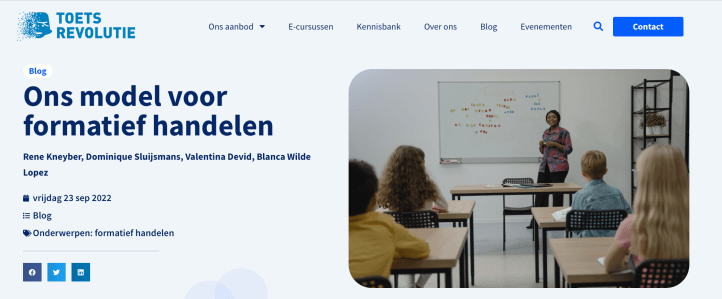 Formative Action: a brilliant teaching concept from @toetsrevolutie – teacherhead